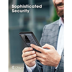 Galaxy S20 Ultra Case, Clayco [Argos Series] Premium Hybrid Protective Wallet Case for Samsung Galaxy S20 Ultra (Built-in Credit Card/ID Card Slot) (Black)