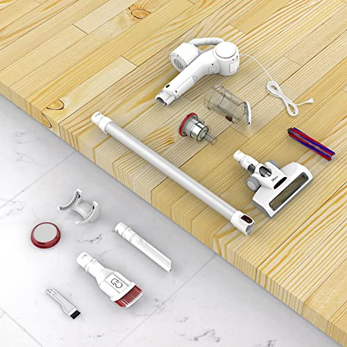 Dibea Corded Stick Vacuum Cleaner Lightweight Handheld Vac Machine 20KPA Strong Suction for Pet Hair/Dust/Dirt on Hardwood Floor, Carpet, Car, etc