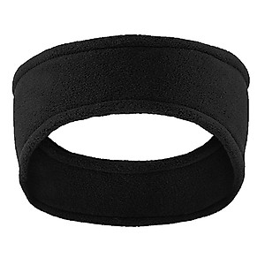 TOP HEADWEAR Mens/Womens Soft Stretch Fleece Headband Ear Warmer, Black