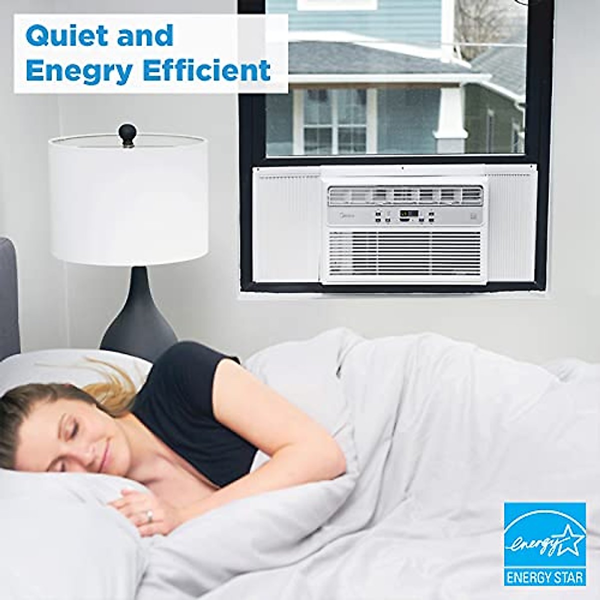 Midea 6,000 BTU EasyCool Window Air Conditioner, Dehumidifier and Fan - Cool, Circulate and Dehumidify up to 250 Sq. Ft., Reusable Filter, Remote Control