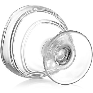 SOUJOY 6 Pack Glass Footed Dessert Bowl, 8oz Ice Cream Cup, Clear Haavy Duty Parfait Fruit Cup for Sundae, Ice Cream, Cocktail, Salad, Condiment, Trifle