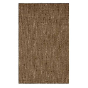 Plow & Hearth Dalton 2x3'6" Fireproof Hearth Rug | Mocha | Wool Blend Fireplace Mat | Protect Home Décor Hardwood Floor and Carpet from Sparks and Embers Wood Stove