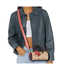 COACH Women's Lacey Crossbody in Signature Canvas (Signature Heart Star - Light Khaki Multi)