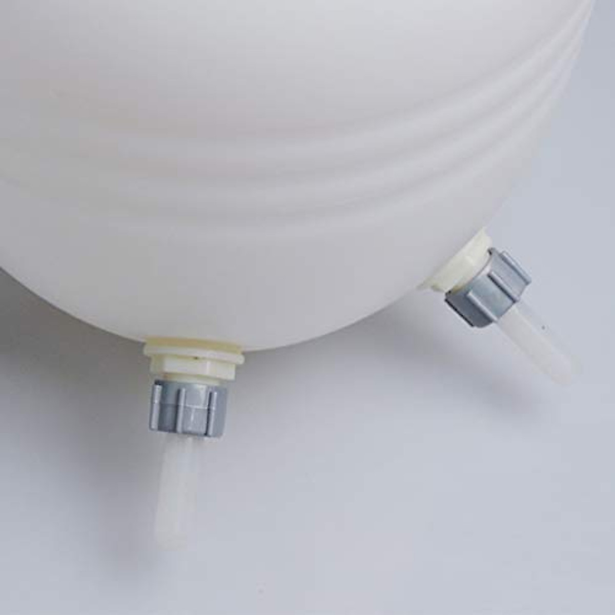 Cabilock Plastic White Water Feeder Bucket with Nipple for Cattle Horse Goat Sheep Dog Farm Animals Pet Livestock Water Dispenser Tool 30X48CM