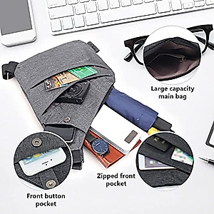 2023 New Personal Flex Bag, Fashion Anti-thief Slim Sling Bag for Women Men, Waterproof Side Crossbody Backpack for Outdoor (Blue,Left)