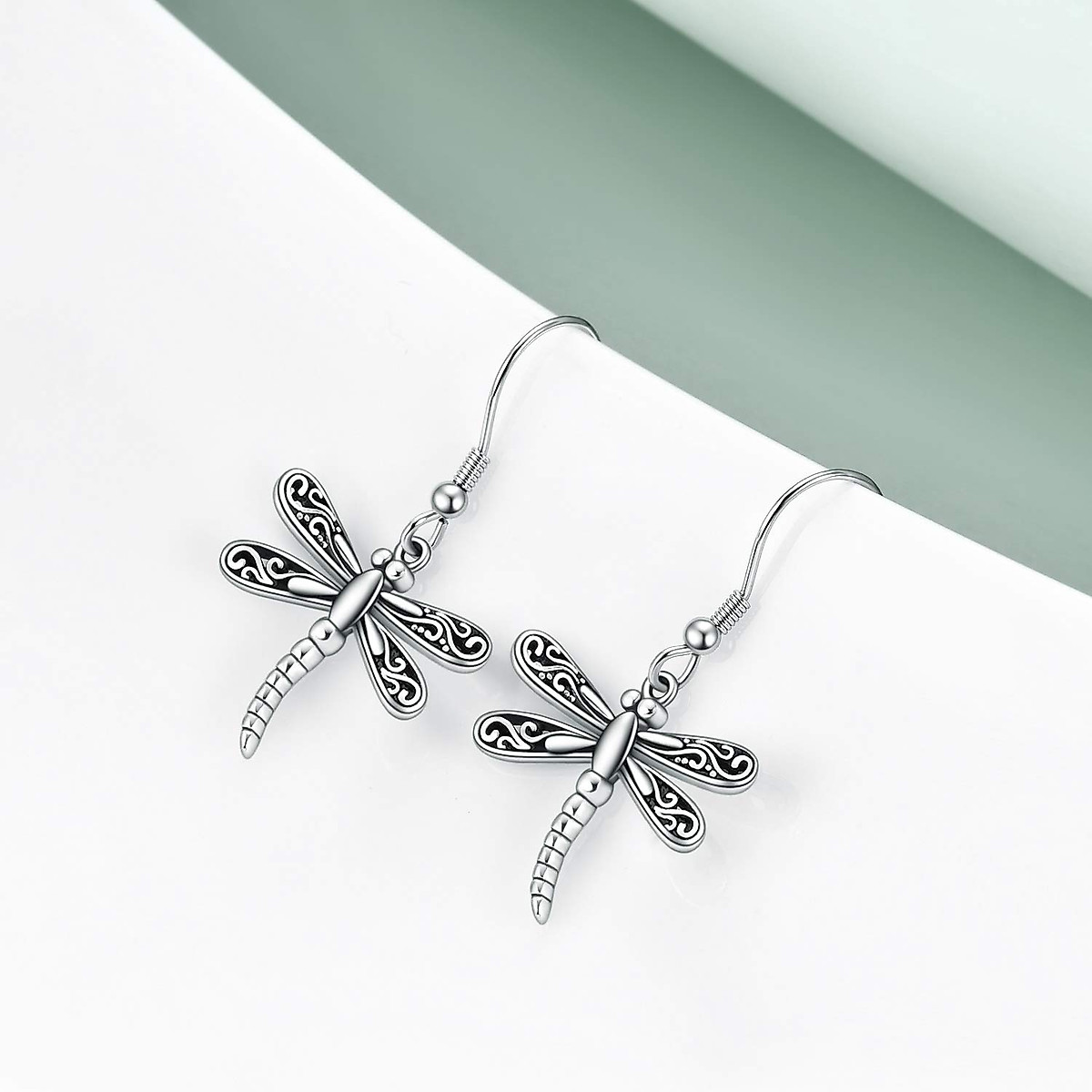 ONEFINITY Dragonfly Earrings Sterling Silver Dragonfly Dangle Drop Earrings Dragonfly Jewelry for Women