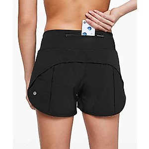 Lululemon Athletica LULULEMON Speed Up Short (4'' Inseam, 2, Black)