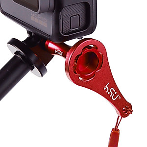 HSU Aluminum Thumbscrew Set + Wrench for Gopro Hero 13, 12, 11, 10, 9, 8, 7, 6, 5, 4, 3, AKASO Campark and Other Action Cameras (3pcs, Red)