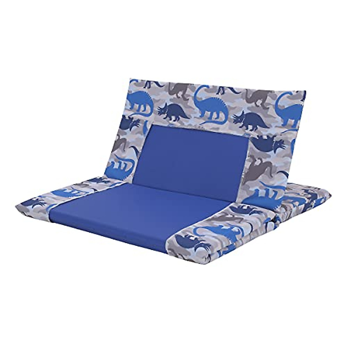 Everything Kids Dinosaur Blue and Grey Preschool Nap Pad Sheet
