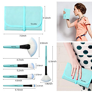 Yuwaku Makeup Brush Set 32pcs, Purple Make up Brushes Professional with Soft Bristles Foundation Powder Eyeshadow Brush Eyeliner Blush Concealer Brush with Bag