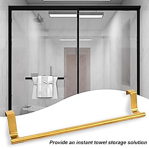 Over The Door Towel Rack - Space-Saving Hanging Towel Rack, Household Towel Organizer | Easy-Install Kitchen Towel Bar, Rustproof Over-Cabinet Towel Holder Suitable for Garages and Apartments
