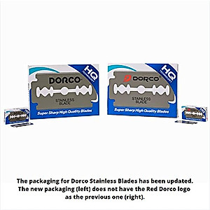 Dorco ST300 Platinum Extra Double Edge Razor Blades - 200 Count