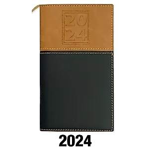 BookFactory 2024 Weekly Pocket Calendar/2024 Weekly Calendar/2024 Planner Calendar/Weekly Agenda Organizer - Calendar with Notepad (CAL-2024-POCKET(Organizer))