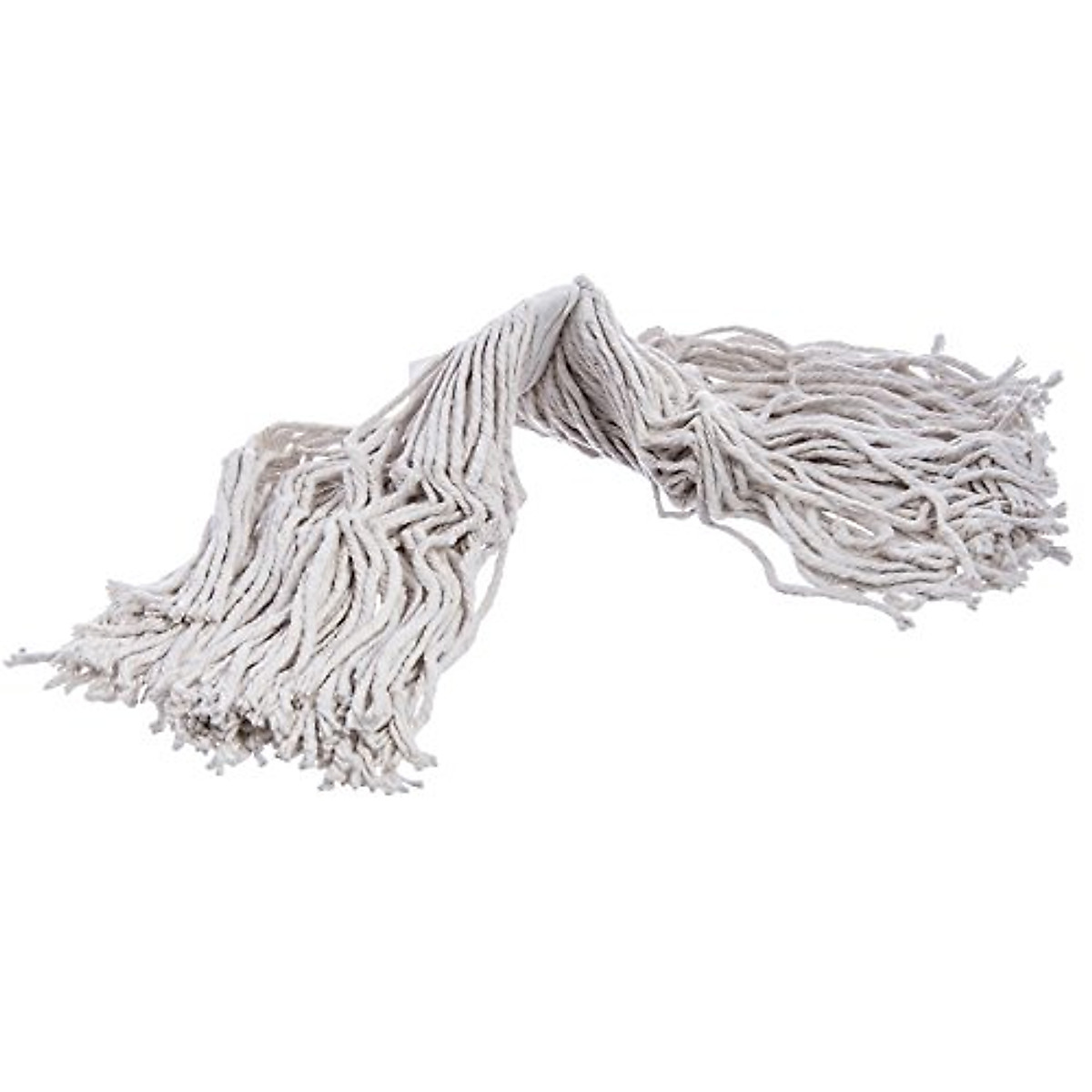 SPARTA Flo-Pac Mop Head Cut-End, Narrow Band with White Band for Organized Cleaning, Small, Tan, (Pack of 12)