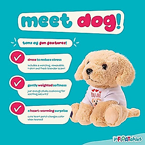 Infloatables ThermaPals Microwavable Weighted Stuffed Animals - Dress to Reduce Stress - A Heart-Warming Surprise - Heat It Up Or Cool It Down - Gift for Any Occassion - Valentines Plush