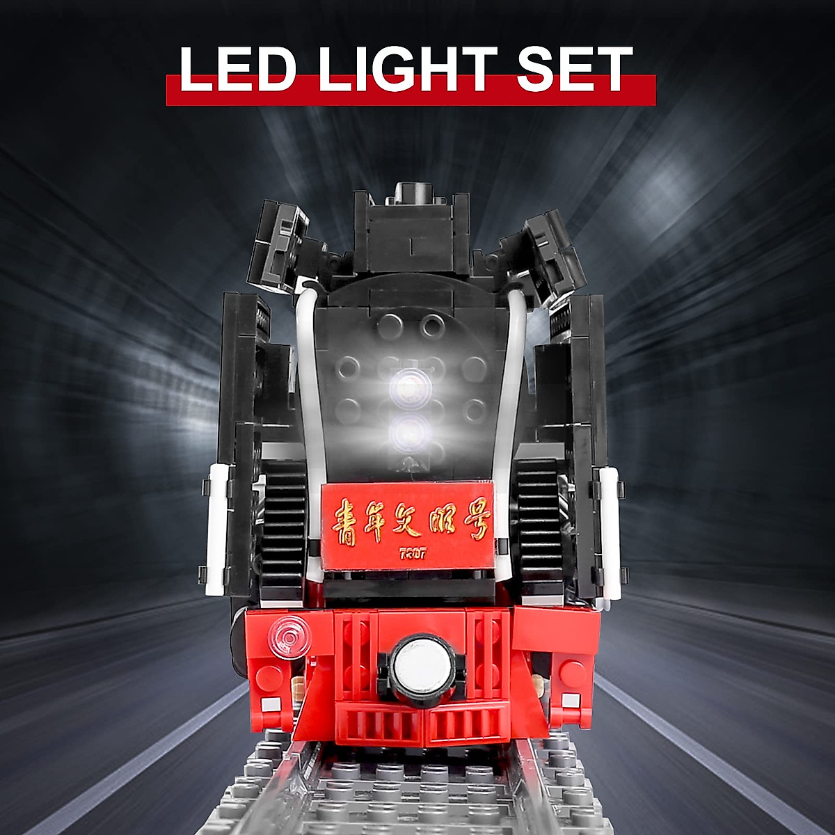 Mould King Train Building Kits for Boys, 1511 Pieces Building Blocks Sets Steam Locomotives Train Toys, Remote Control Train with Motors and Tracks, Learning Construction Toys for Kids