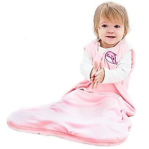 1st Laugh Plush Minky Winter Sleeping Sack Wearable Blanket, for Baby and Toddler Boys,1.8 Tog (Pink Shark, 2T-3T)