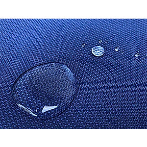 QQbed 2 Pack Outdoor Patio Chair Water-Resistant Cushion Pillow Seat Covers in Navy Blue Color 20"X18"X4" - Replacement Covers Only