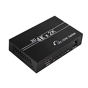 VSVABEFV 4K HD HDMI Switch, 4 Ports 4K x 2K HDMI 2.0 Switcher Hub Port Switches with IR Wireless Remote, for Mackbook HDTV Laptop Xbox 360 PS4 PS5