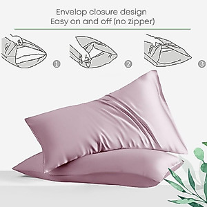 Linenwalas Tencel Lyocell Duvet Cover Set with Deep Pocket Fitted Sheet, Viscose Made from Eucalyptus Soft, Lightweight and Breathable Complete Bedding Set (Lilac, California King)