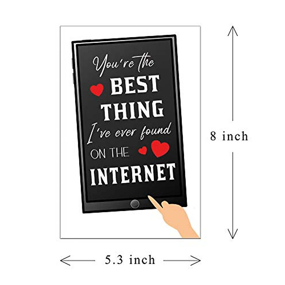 Maplelon Funny Anniversary Card for Boyfriend Girlfriend, Husband Wife Birthday Card, Best Thing on Internet…