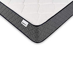 Amazon Basics Hybrid Mattress - Medium Feel - Memory Foam - Motion Isolation Springs - 12-Inch, Queen