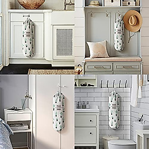 Hglian Cactus Plastic Grocery Bag Holder and Dispenser,Large Hanging Garbage Shopping Trash Bags Organizer Storage,Cute Cactus Kitchen Decor,Gifts for Women Mom Grandma