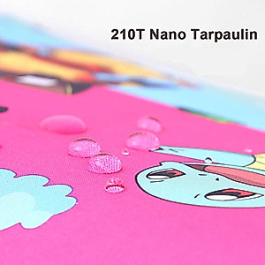 AloveTree Kids Folding Umbrella Automatic Open Cartoon Travel Umbrella Compact Windproof for Girls Boys