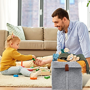 NEMTMCUA 6Pcs Storage Cubes, 9x9x10inch Felt Storage Cubes,Felt Fabric Cube Storage Bins,Cloth Cube Storage Bins,12L Foldable Fabric Storage Baskets Cubby for Organizing Clothes Toys (Light Grey)