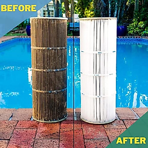 AhhSome Hot Tub, Swim Spa & Pool Filter Cleaner, Hot Tub Filters & Cartridge Cleaner Soak Solution, Works Great on Sand Filters, Improves Tub Filter Efficiency, 6 Months Cleaning in a Single Container