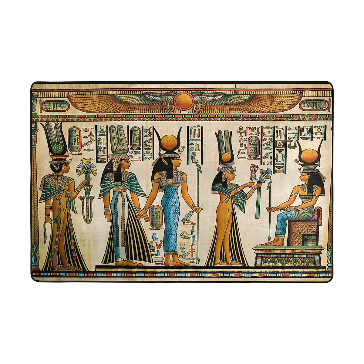 ALAZA Retro Ancient Egyptian Culture Area Rug Rugs for Living Room Bedroom 3'x2'