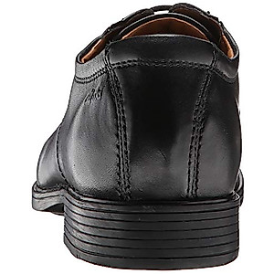 Clarks mens Tilden Walk Oxford, Black Leather, 10.5 US