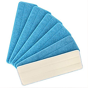 6 Pack Microfiber Spray Replacement Mop Pads - Perfect Cleaning Solution for Home and Commercial Use, Compatible with Bona Floor Care System