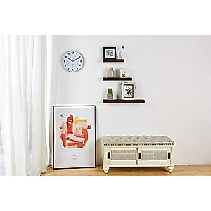 Kiera Grace kieragrace KG Maine Floating Shelves-Dark Walnut, 12", 16", 24", Set of 3 Wall Organization