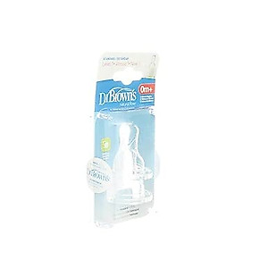 Multibuy 3x Dr. Brown's Natural Flow Standard Neck Silicone Teats Level 1 (0m+) by Dr. Brown's