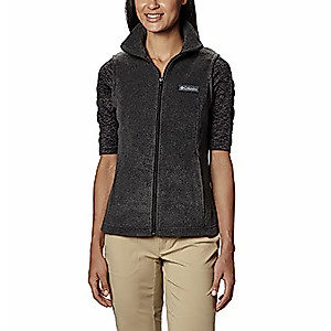 Columbia Women's Benton Springs Vest, Charcoal Heather, XX-Large