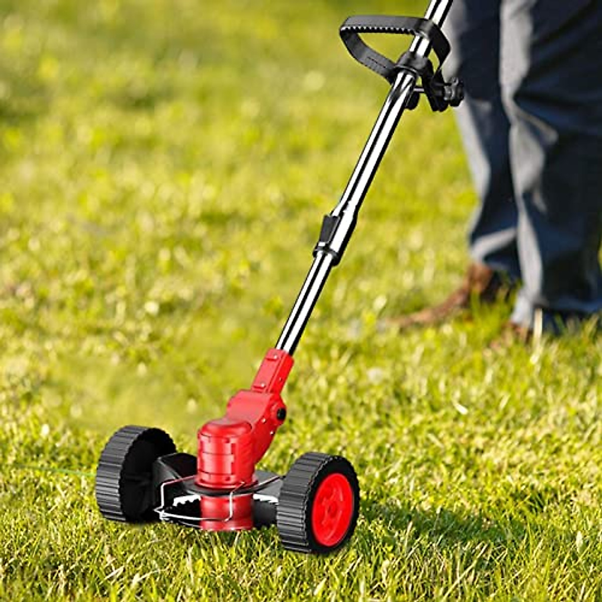 huibei String Trimmer Wheels | Electric Grass Trimmer Attachments | Rust-Resistant Grass Cutter Accessories for House, Garden Tools for Edger Support, Garden Auxiliary