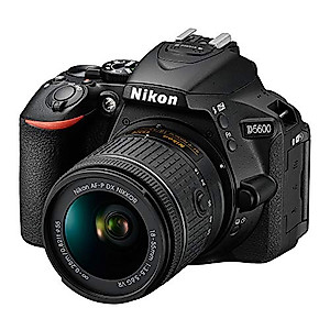 Nikon D5600 24.2MP DSLR Camera with 18-55mm and 70-300mm Lenses Bundled with 64GB SD Card, Filters, and Accessories (9 Items)