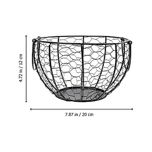 Metal Wire Egg Basket Egg Holder Organizer Case Container Kitchen Egg Storage Basket Fruit Basket Vegetables Fruit Bowl Kitchen Counter Organizers