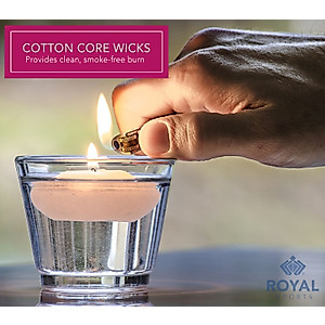 Royal Imports 10 Hour Floating Candles, 3” White Unscented Dripless Wax Discs, for Cylinder Vases, Centerpieces at Wedding, Party, Pool, Holiday (12 Set)