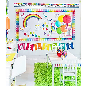 Schoolgirl Style - Hello Sunshine | Alphabet Line | Manuscript Mini Bulletin Board, 8pcs