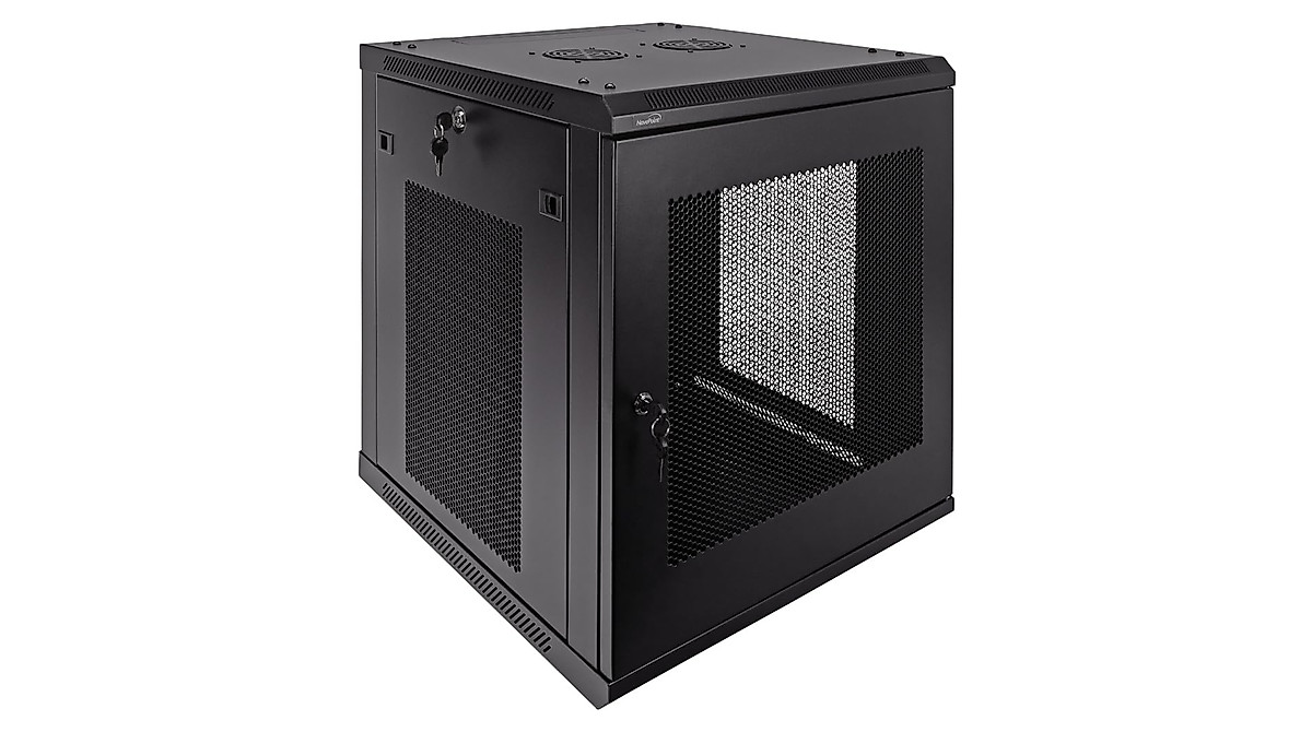 Durable NavePoint 12U Server Rack Enclosure - Space Efficient