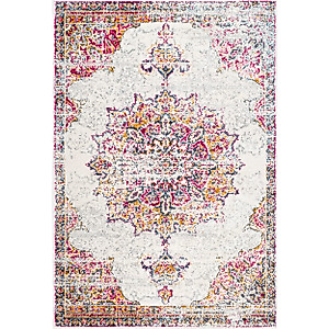 nuLOOM Tabitha Vintage Medallion Area Rug, 8x10, Pink