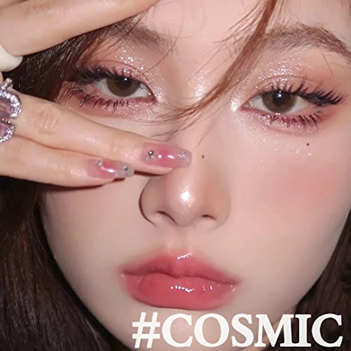 Shimmer Glitter Eyeshadow Palette, Eye Glitter Shadow, High Pigmented, Sparkling Eye Shadow with Bling Korean Eye Glitter Foil