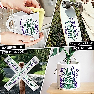 VINYL FROG Chameleon Adhesive Vinyl Roll 12" x6ft Gradient Craft Vinyl for cricut, Change Color Vinyl Sticker for Crafts Vinyl Cutter, for Cup Decor, Home Decor(Purple to Green)