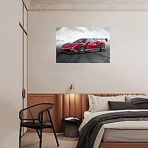Car Poster Ferrari F40 Supercar Posters Racing Car Canvas Wall Art For Boy's Bedroom SuperCar Wall Decor Unframe-style 18x12inch(45x30cm)