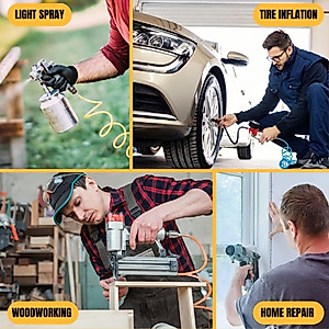 Limodot Ultra Quiet Air Compressor Portable, 60 dB, Silent and Electric for Car and Bike Tires, Nail Gun, and Pneumatic Tools, Garage, Shop, or Mechanic Accessories, 115V