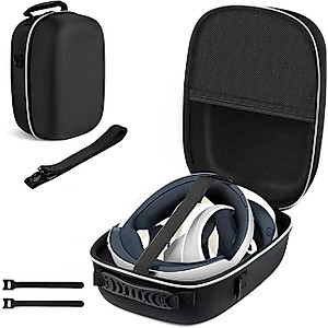 VR Storage Bag Compatible for PS5 VR2/PS VR2, Carrying Case Cover for VR Gaming Headset Hard Travel Box for Virtual Reality Controller EVA Multifunctional Suitcase Pouch Large Capacity