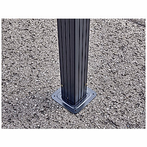 Sojag 20' x 12' Samara Carport with Aluminum Frame and 10' High Galvanized Steel Roof for Easy Drive Through Access