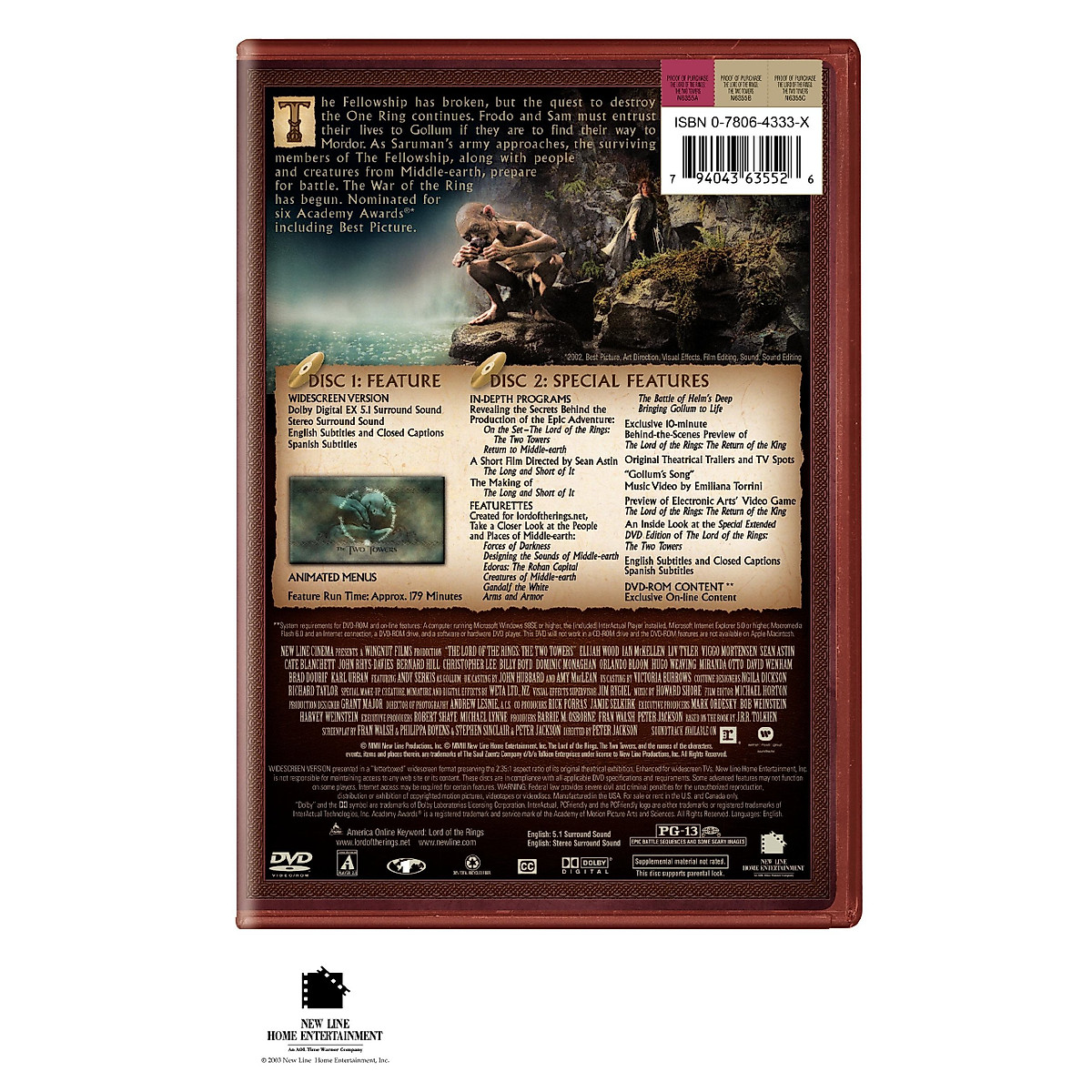 The Lord of the Rings: The Two Towers (Widescreen Edition) (2002)